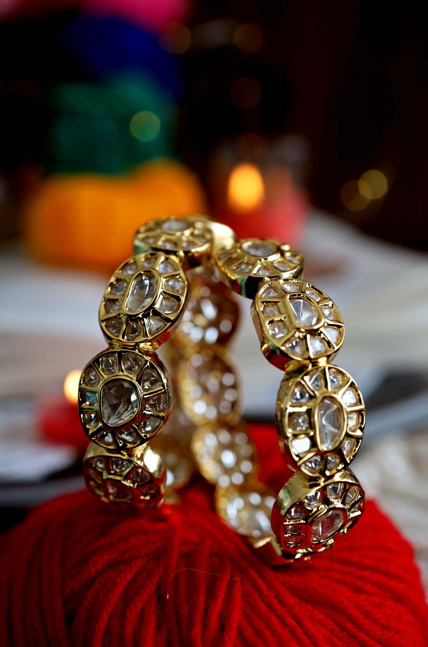 Gold Plated Polki Bangles/ Polki Bangles/ Gold Plated Bangles/ | Etsy