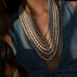 Multi Layered Pearl Necklace | Classic Pearl Necklace | Multi-strand ...
