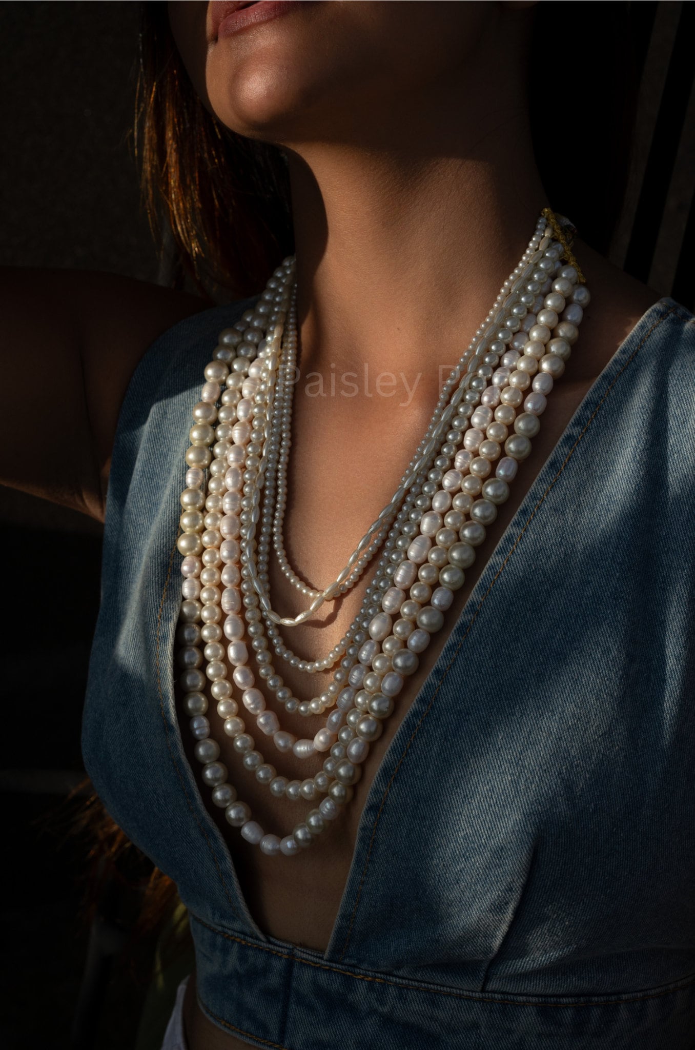 Multi Layered Pearl Necklace Classic Pearl Necklace Multi-strand ...