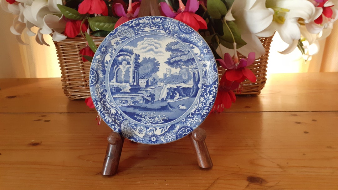 Vintage Copeland Spode Blue and White Italian Teapot Stand Circa 1930's ...