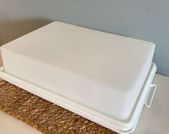 Tupperware Rectangle Cake Carrier - Etsy