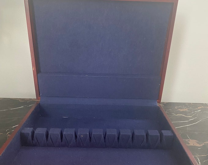 Vintage Flatware/silverware Wood Storage Chest/box - Etsy