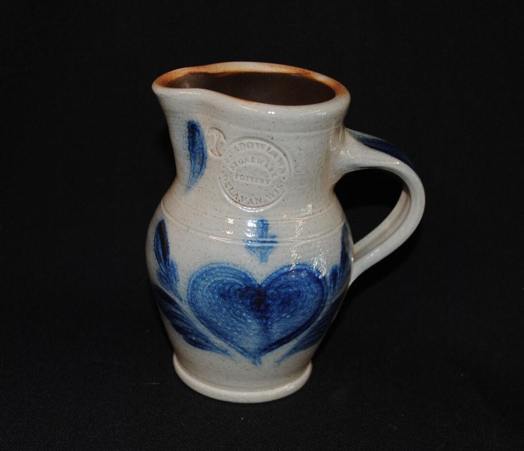 Shadow Lawn Glazed Stoneware Pottery Pitcher - Etsy