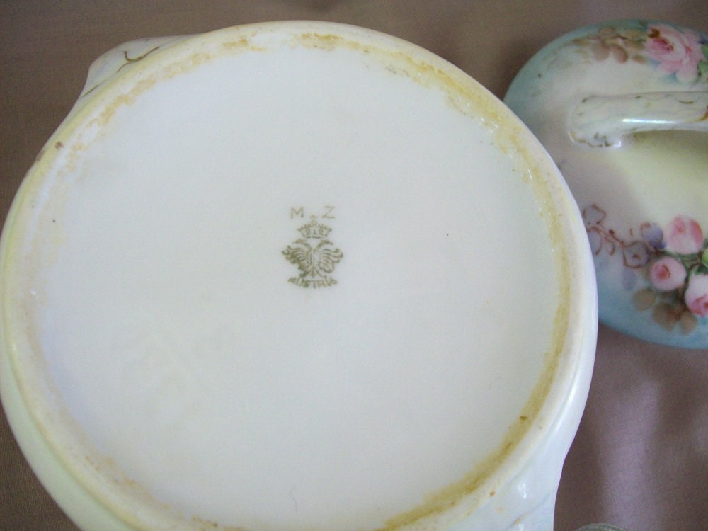 Antique M.Z. Moritz Zdekauer Austria Porcelain Cream & Sugar | Etsy