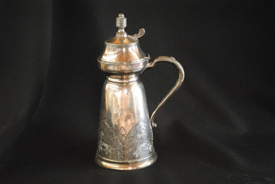 Antique Derby Silver Company Quadruple Plate Syrup Pitcher - Etsy