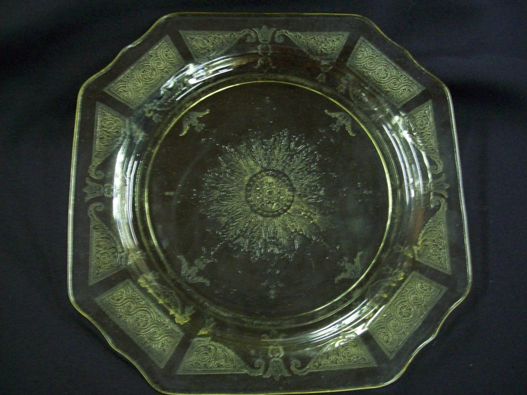 Topaz Princess Salad Plate by the Hocking Glass Company 1931-1935 - Etsy