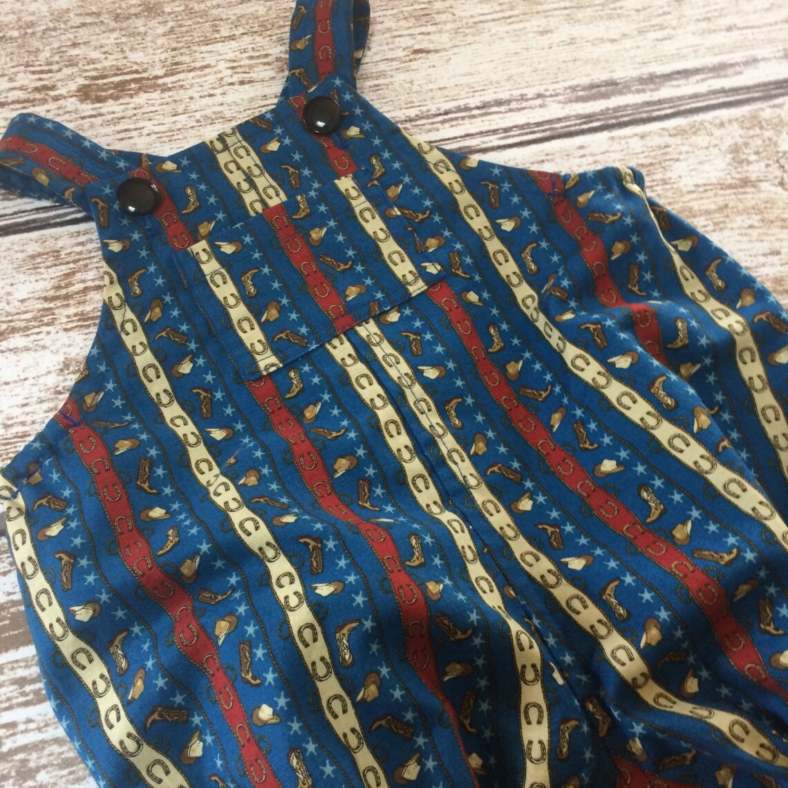 Handcrafted Baby Boy Western Romper: Cowboy Boots, Hats, Horseshoes - Etsy