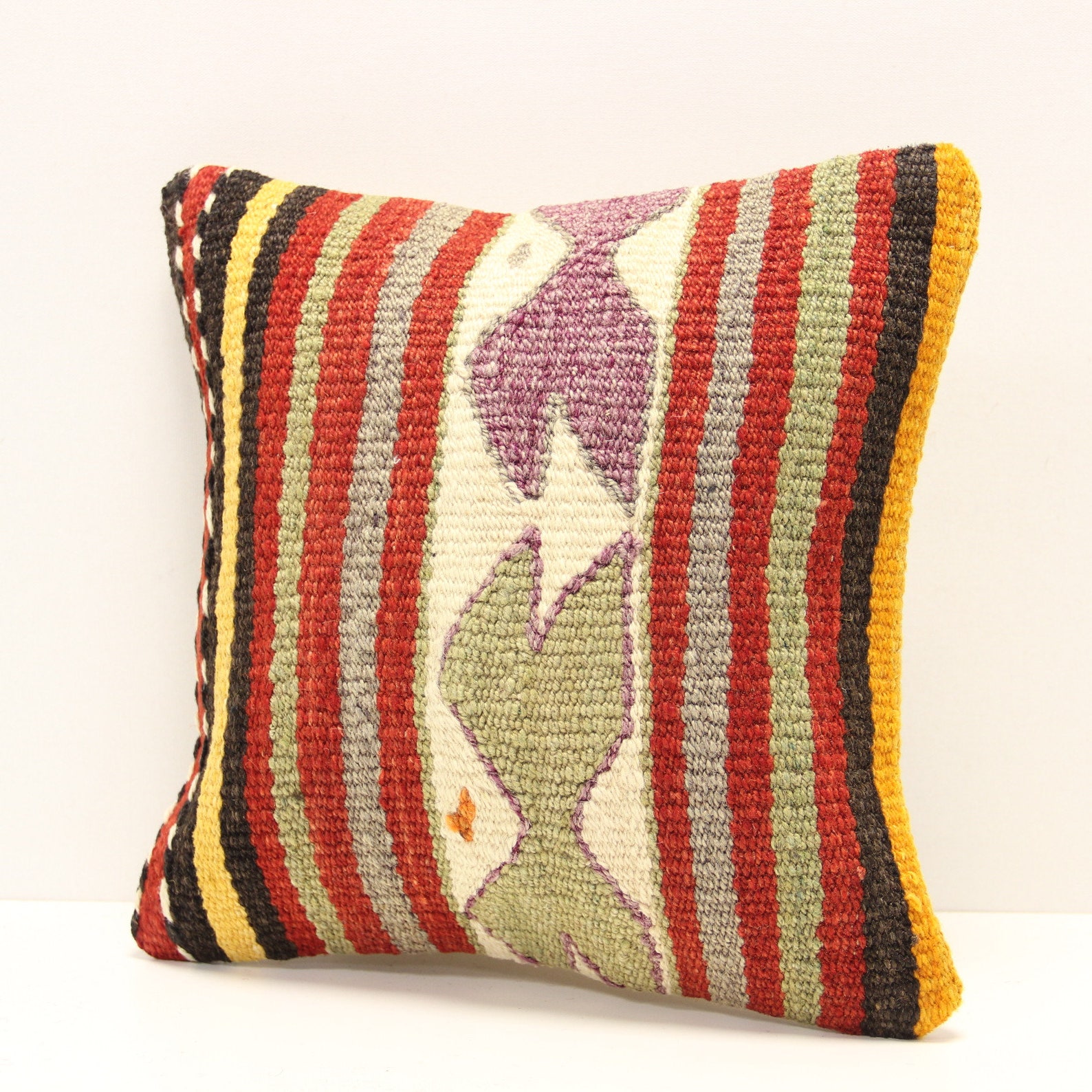 Throw Kilim Pillow Cover 12x12 Inch Natural Pillow Small Kilim - Etsy