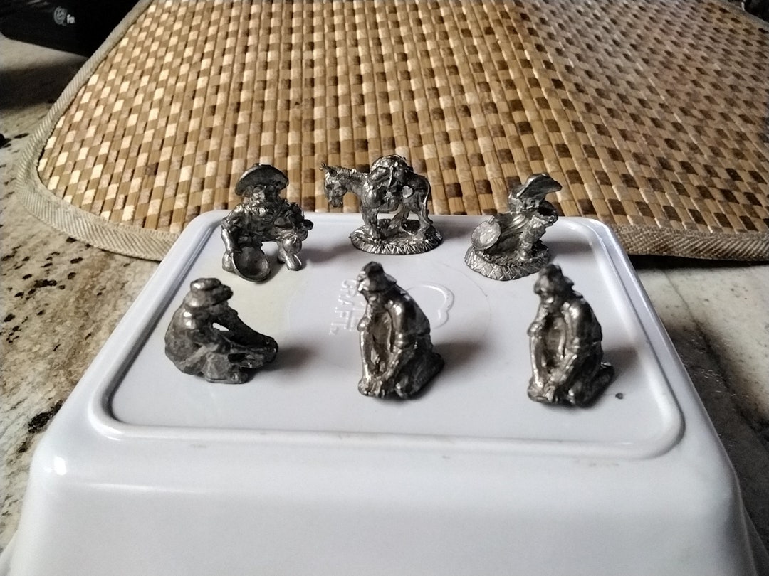 Vintage Game Pieces "gold Panners and Pack Mule" - Etsy