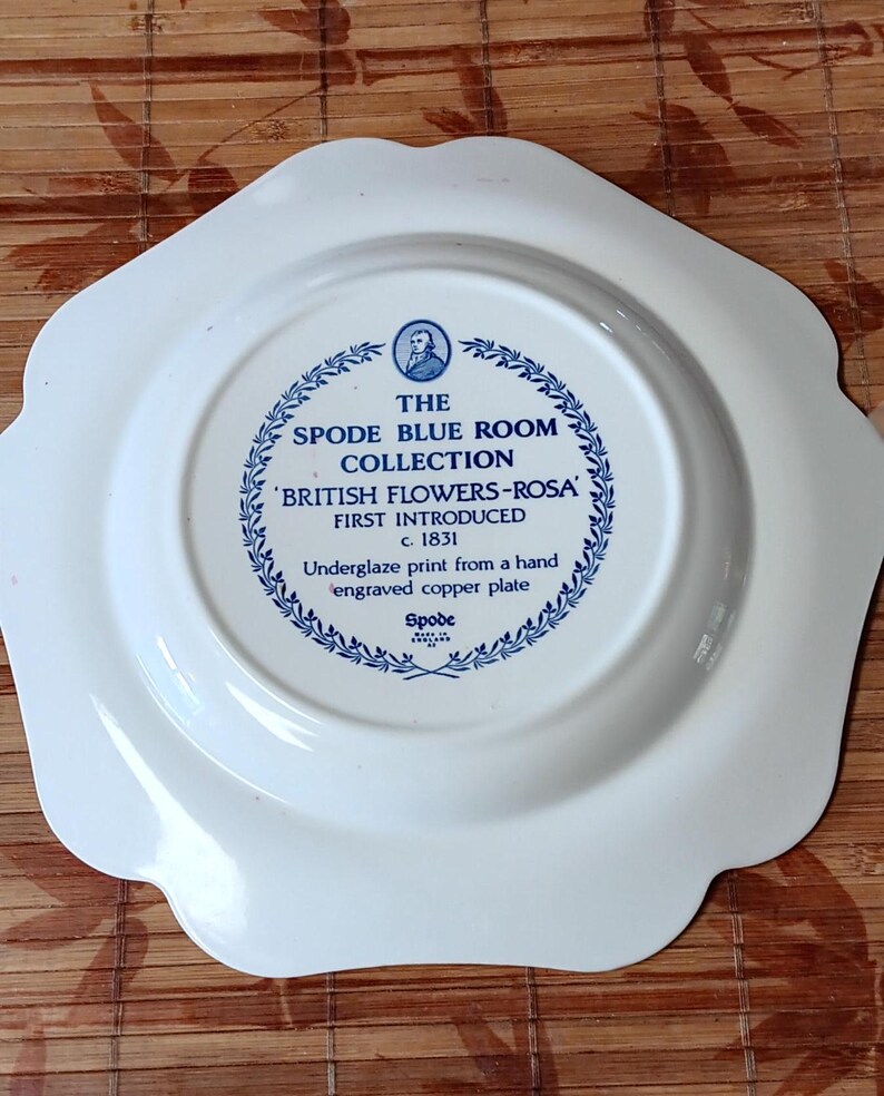Spode Blue and White rosa Plate - Etsy