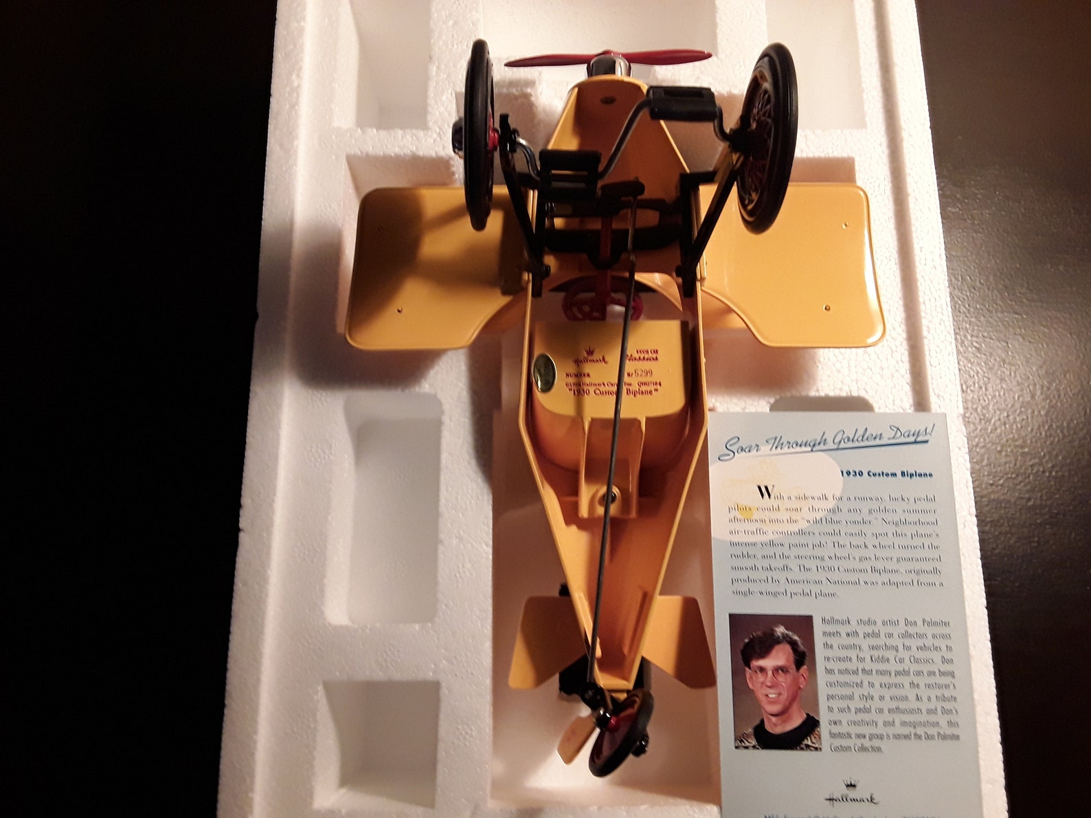 Hallmark Kiddie Car Classics "1930 Custom Biplane " Don Palmiter Custom ...