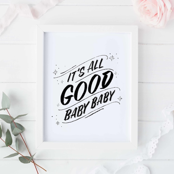 It's All Good Baby Biggie Smalls Song Lyrics Wall Art | Etsy