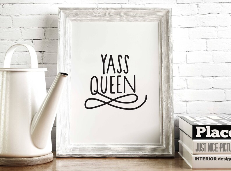 Broad City Yass Queen Feminist Wall Art Prints The Future Etsy