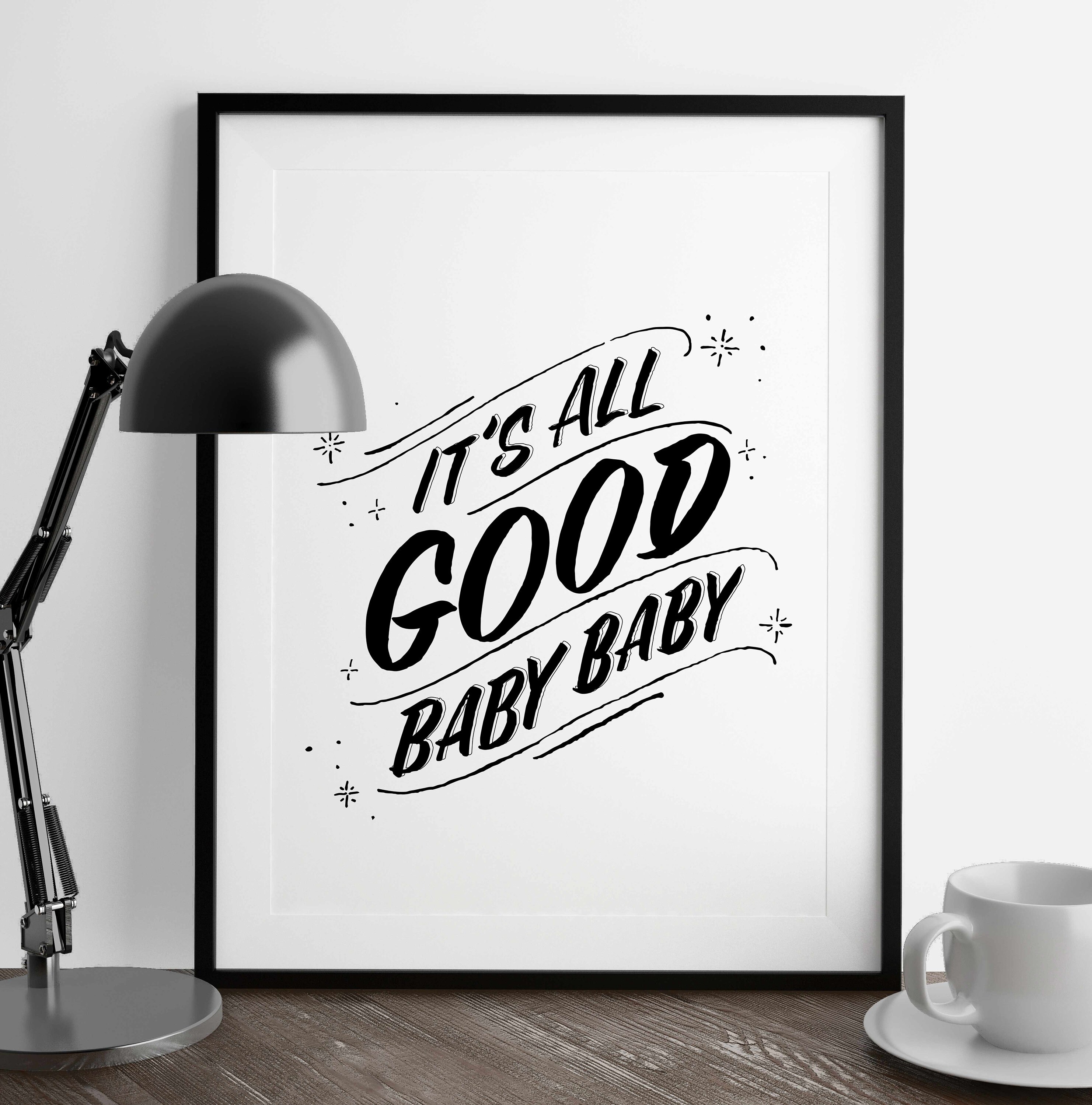 It's All Good Baby Biggie Smalls Song Lyrics Wall Art - Etsy España