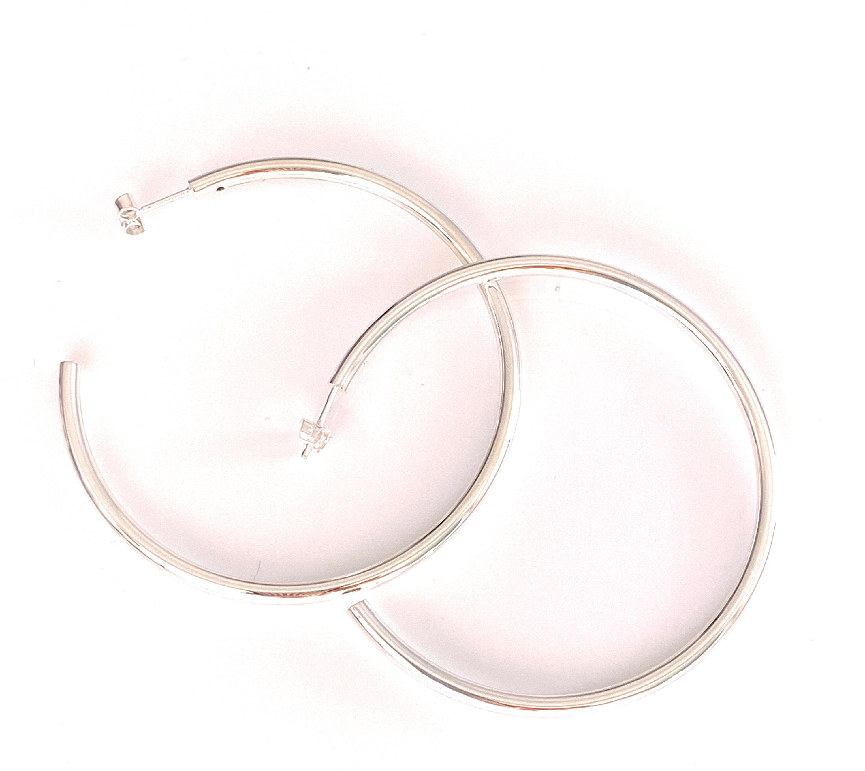 Light & Large 6 cm 2.4 inches hoops magnificent design | Etsy