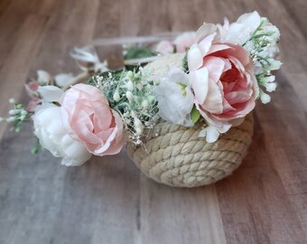 Flower hair wreath | Etsy