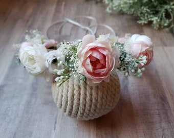 Flower hair wreath | Etsy