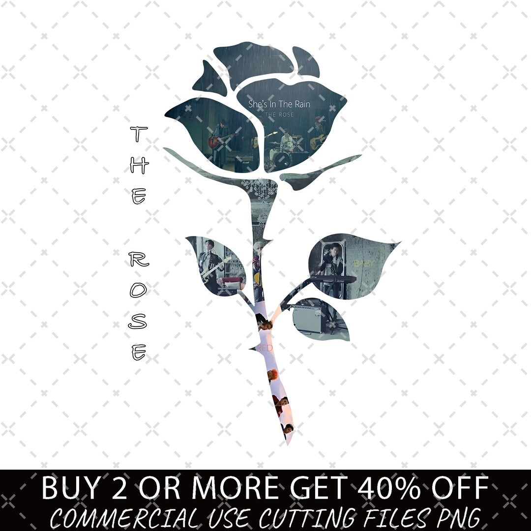 The Rose Kpop Vintage Retro Png, the Rose Kpop Png, Dual Rock Album Tee ...