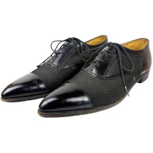 Vintage 1950s 60s Mens Shoes - Pointy Toe W Mesh Sides Daoust Lalonde ...