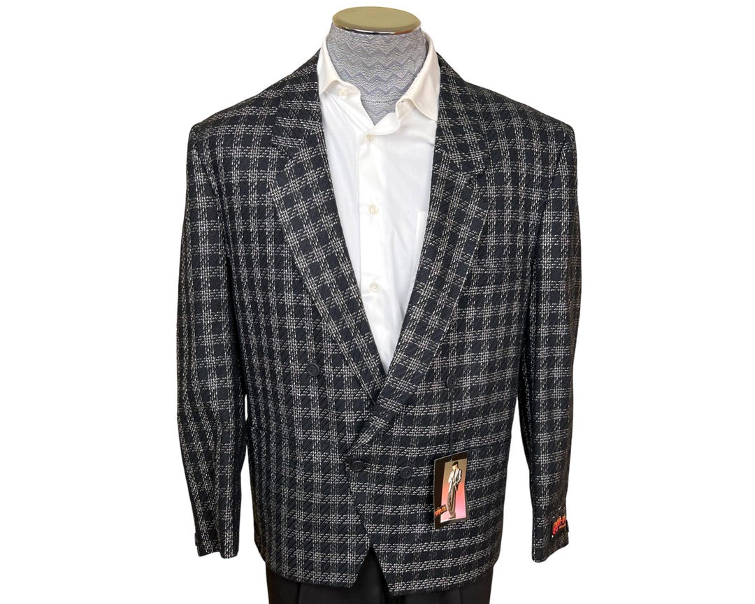Vintage NWT 1980s New Wave Jacket Mens Sport Coat Size 40 - Etsy