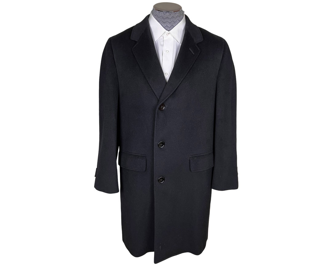 Vintage 1950s Overcoat English Wool Cashmere Blend Coat - Etsy