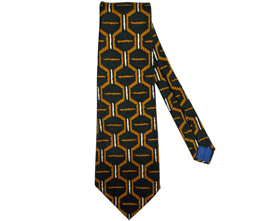 Vintage 1970s Lanvin Paris Kipper Tie Abstract Design Necktie - Etsy