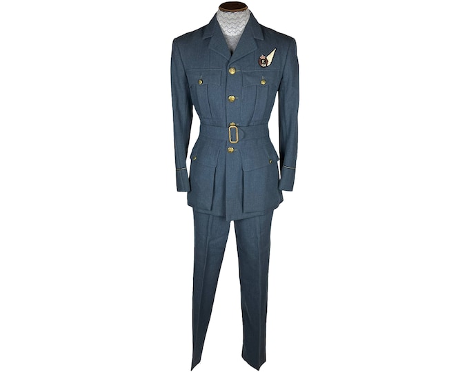 WW2 RCAF Uniform Canadian Air Force Pilot Officer 427th Bomber Squadron ...