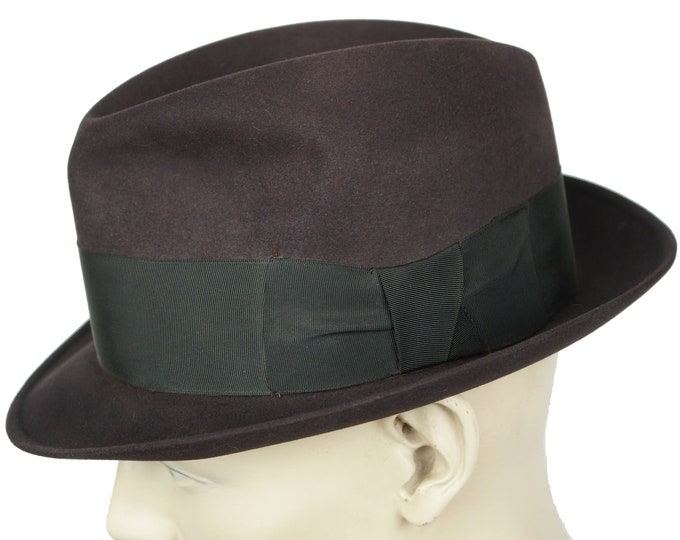 Vintage Fedora Disney Hats New York Gold Label Beaver Twenty Size 7 1/4 ...