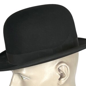 Vintage Mens English Bowler Hat by J Richmond London Black - Etsy