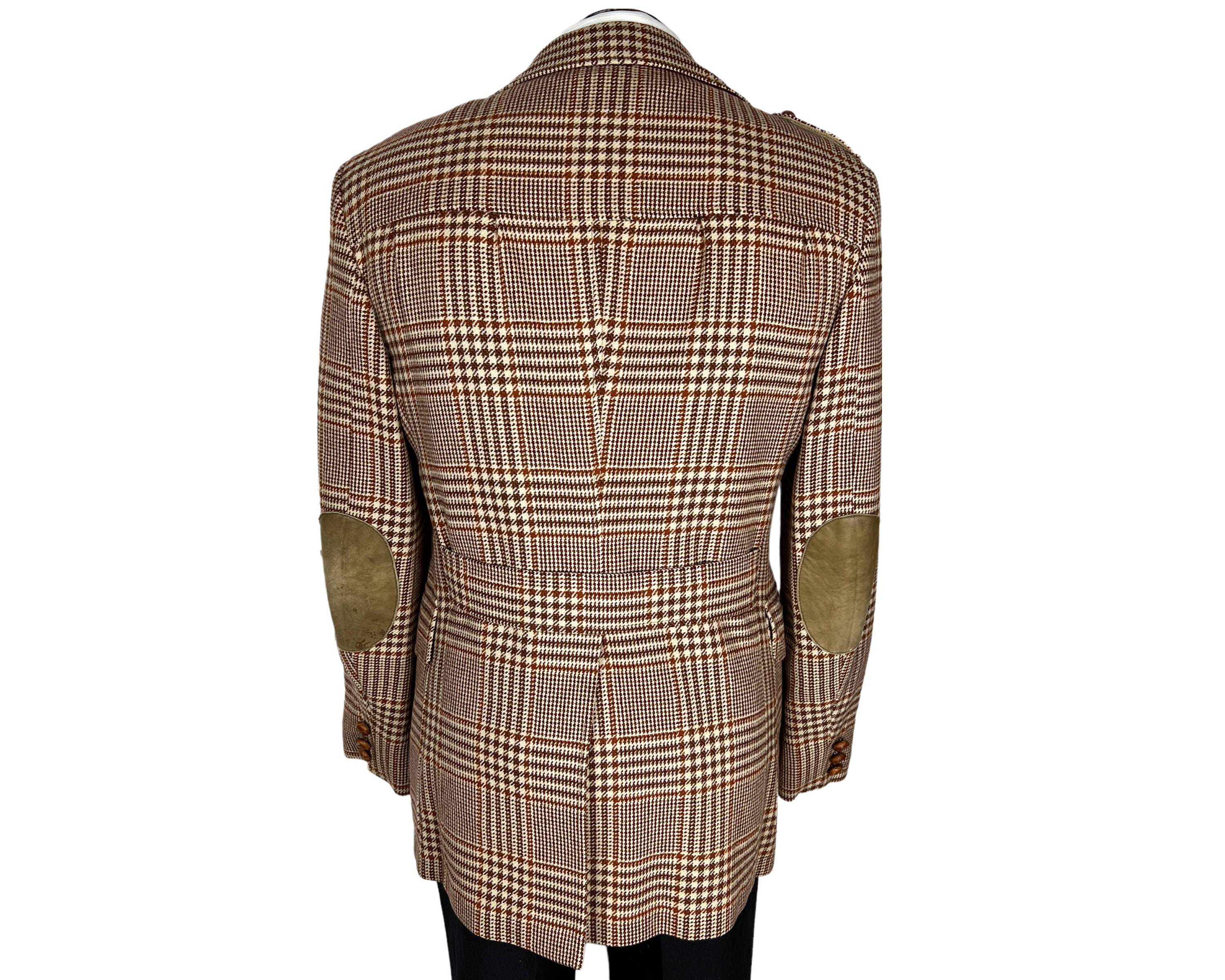 Vintage English Dandy 1970s Plaid Sport Coat Wool Jacket - Etsy