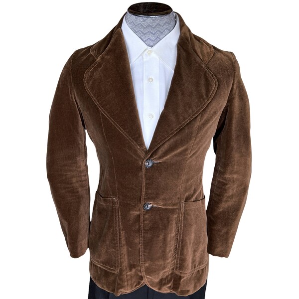 Brown Velvet Jacket - Etsy