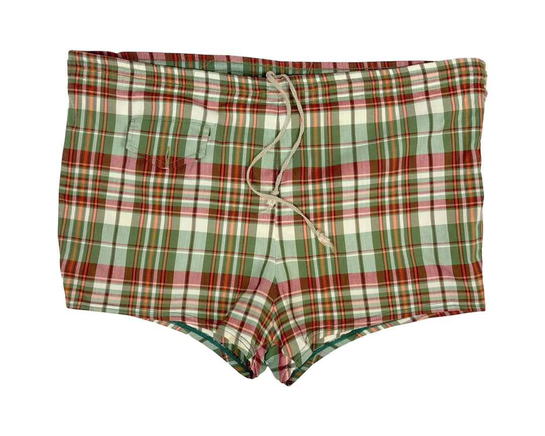 Vintage 1970s French Bathing Suit France Mens Swim Trunks Size M - Etsy