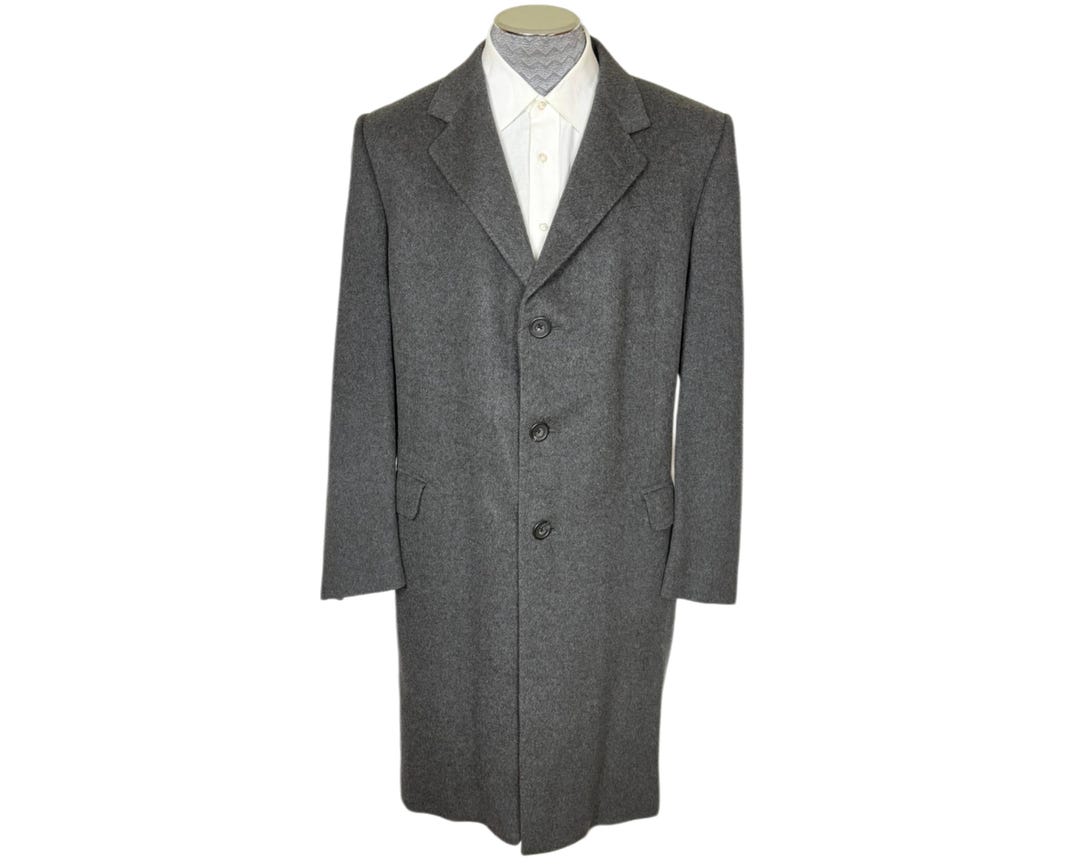 Vintage 1960s English Cashmere Overcoat Daks Simpson Piccadilly Size L ...