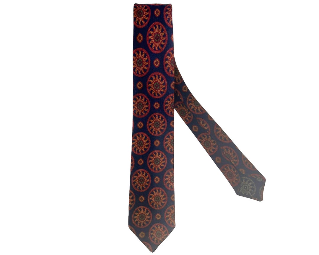 Vintage 1950s Skinny Tie Wool Necktie George Strange London Made in ...