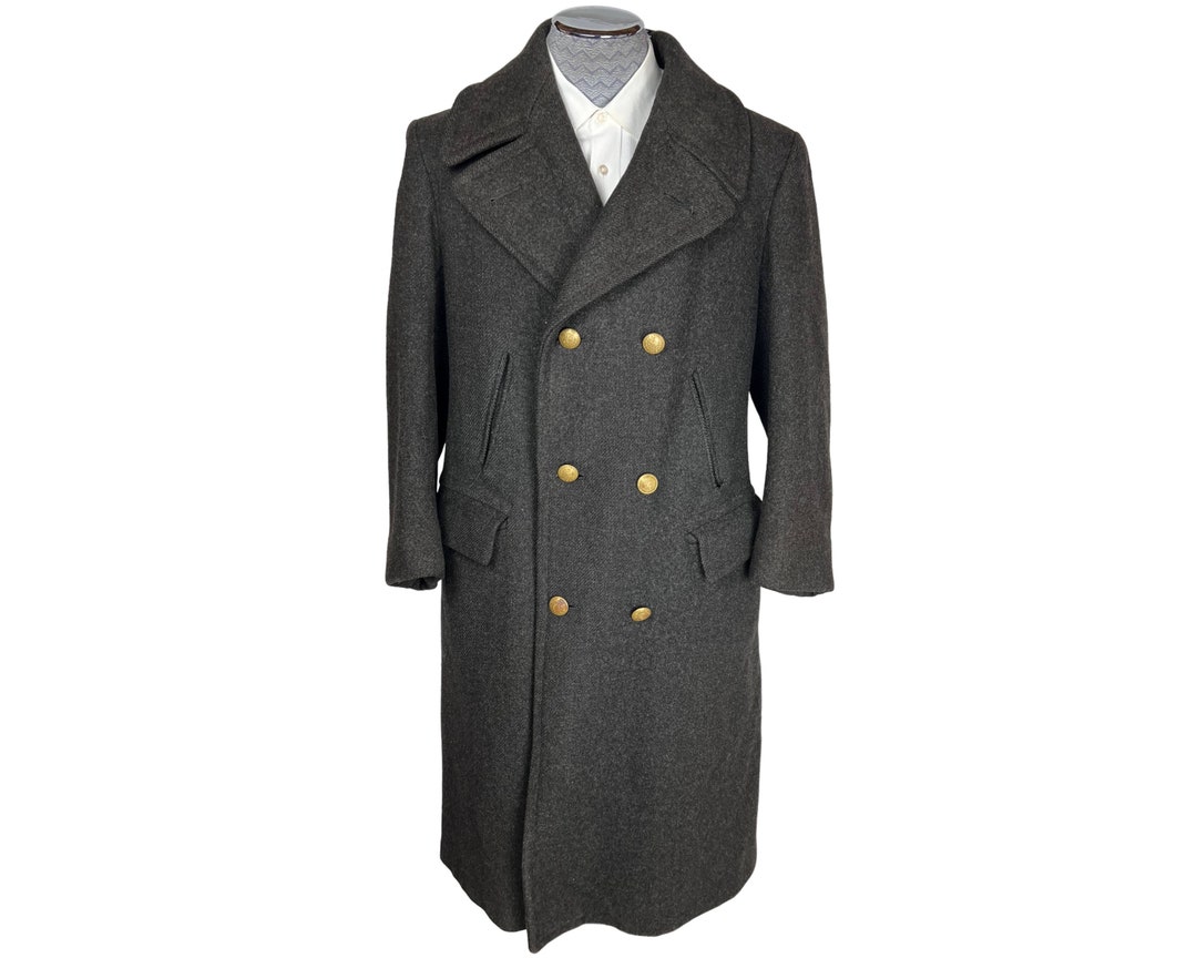 Vintage 1930s Montreal Tramways Coat Workwear Overcoat Workman Uniform ...