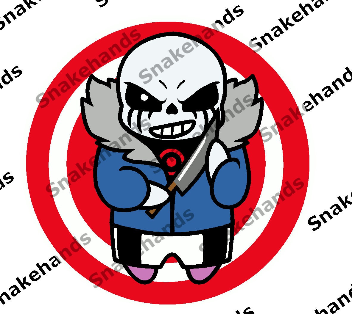 Undertale Multiverse AU Bad Sanses Chibi Hand-made Fanart Vinyl ...