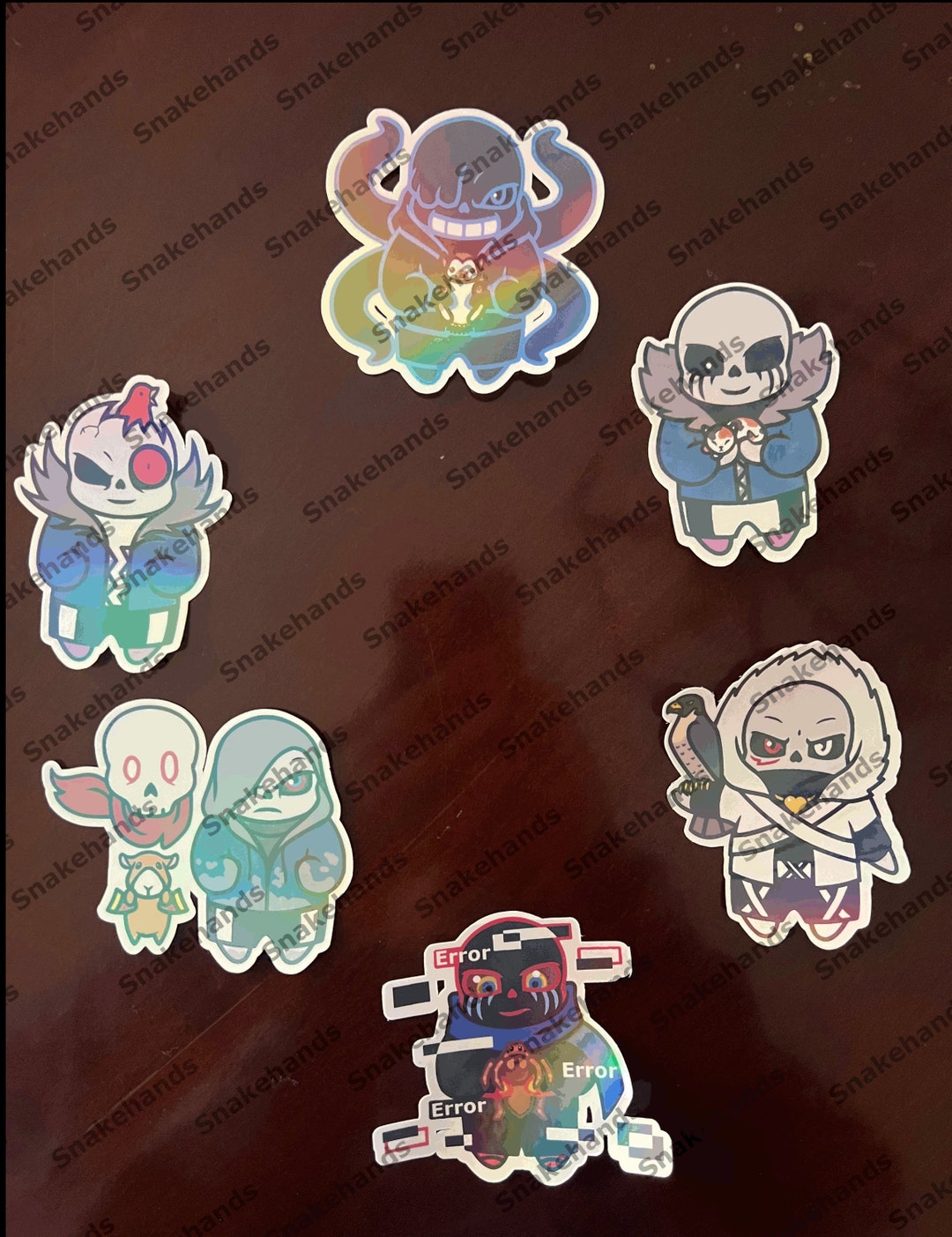 Undertale Multiverse AU Chibi Fanart Vinyl Stickers With Pets Bad ...