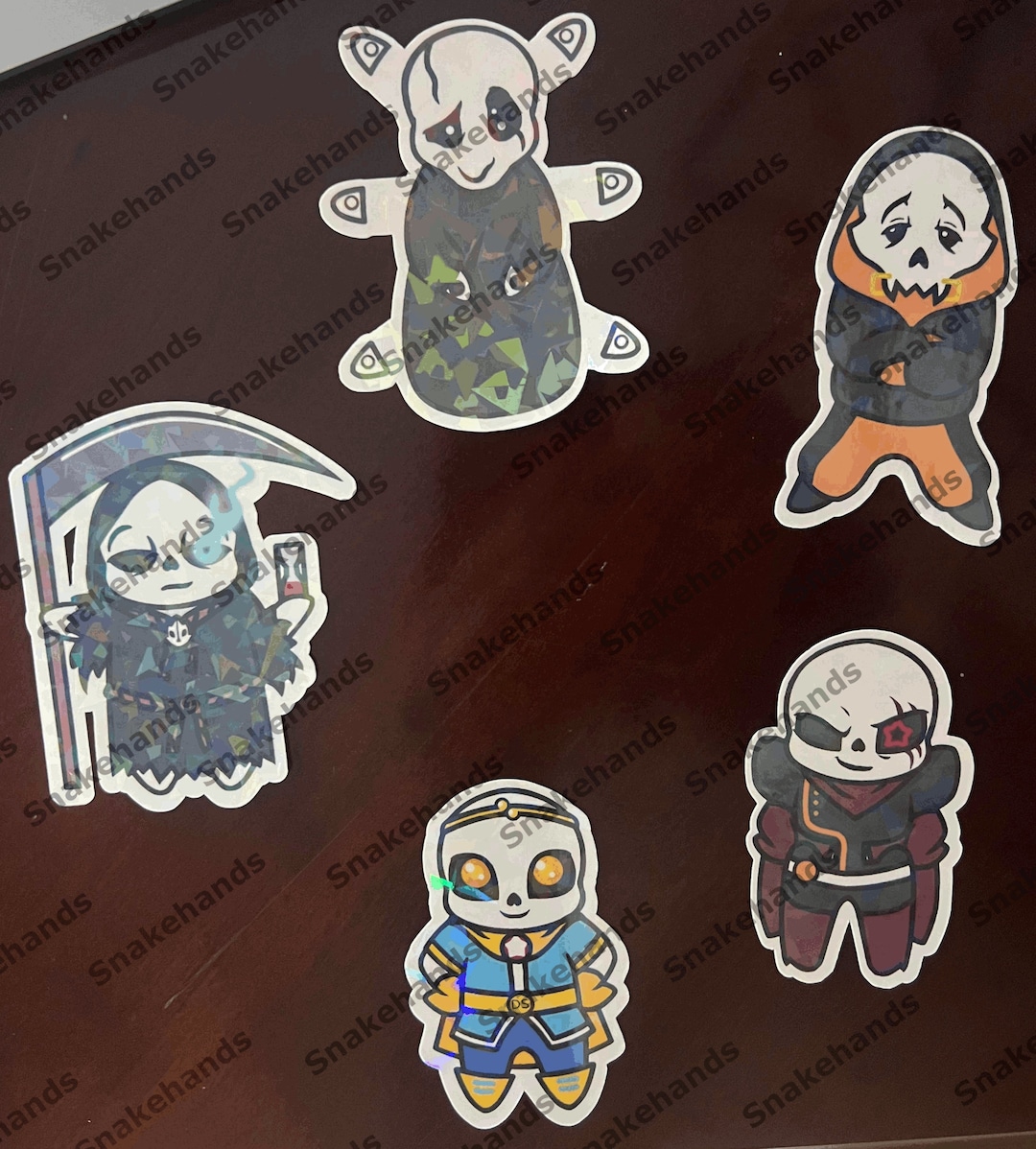 Undertale Multiverse Shattered-glass Holographic Chibi Fanart Vinyl ...