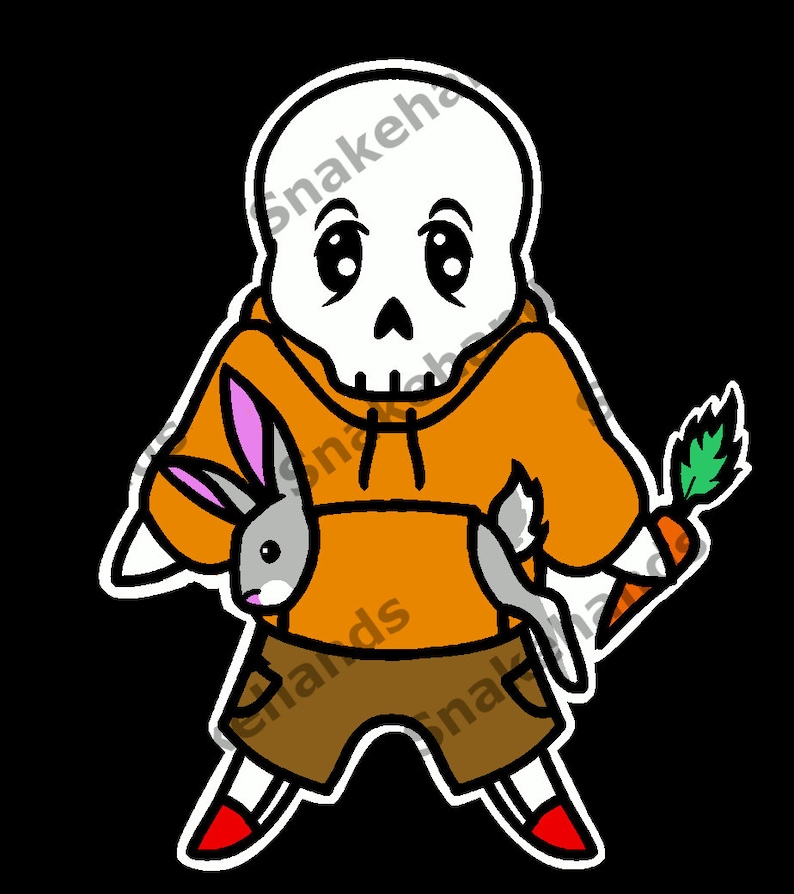 Undertale Multiverse AU Chibi Fanart Hand-made Vinyl Papyrus and Gaster ...