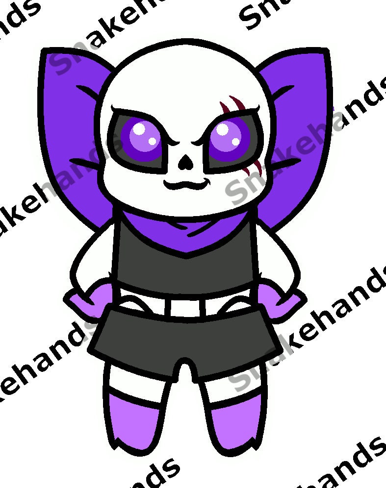 Undertale Multiverse AU Hand-made Chibi Sans Fanart Vinyl Stickers ...
