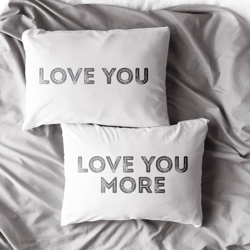 Love You More Pillow - Etsy