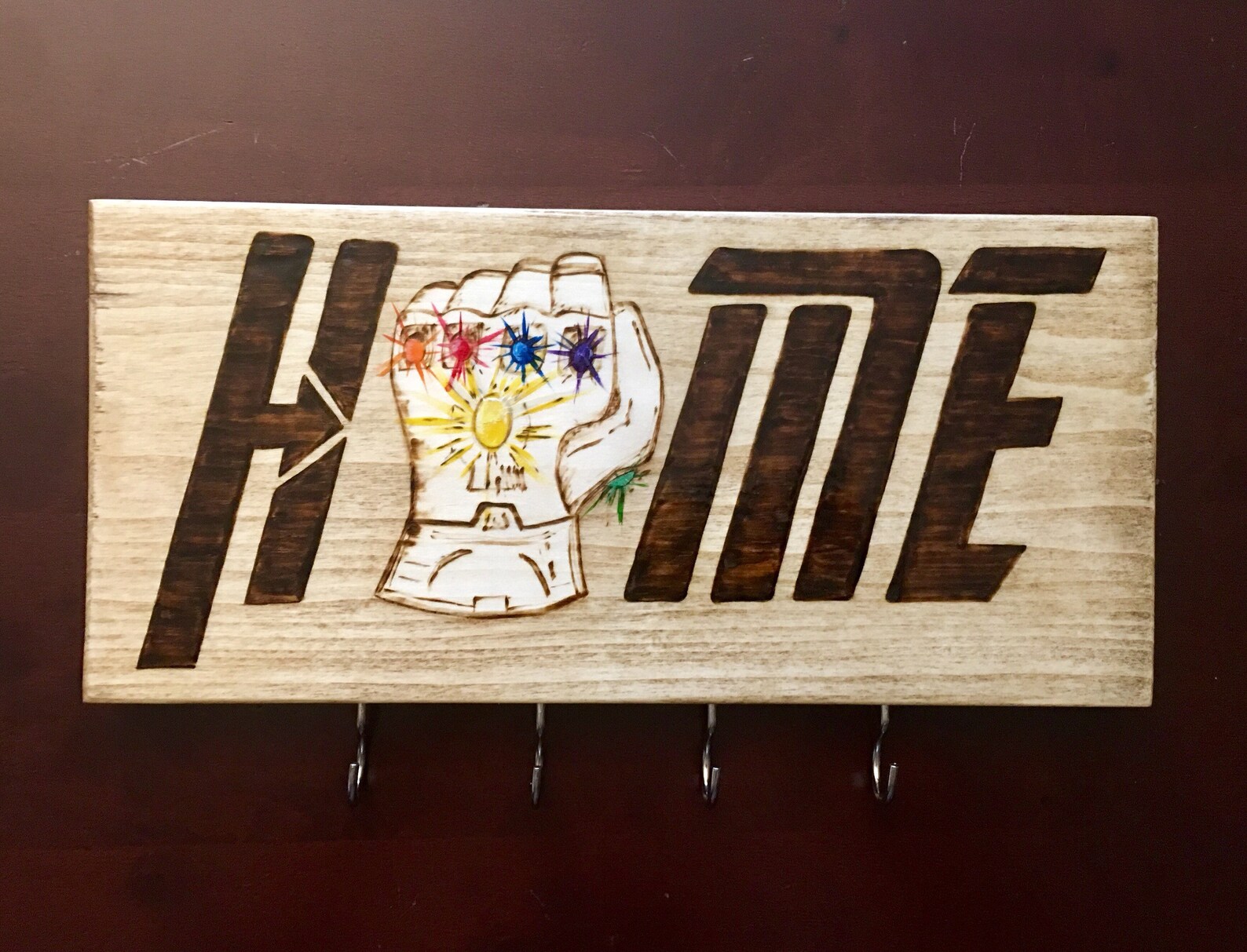 Marvel Avengers Inspired Infinity Gauntlet Key Rack Key/mask | Etsy