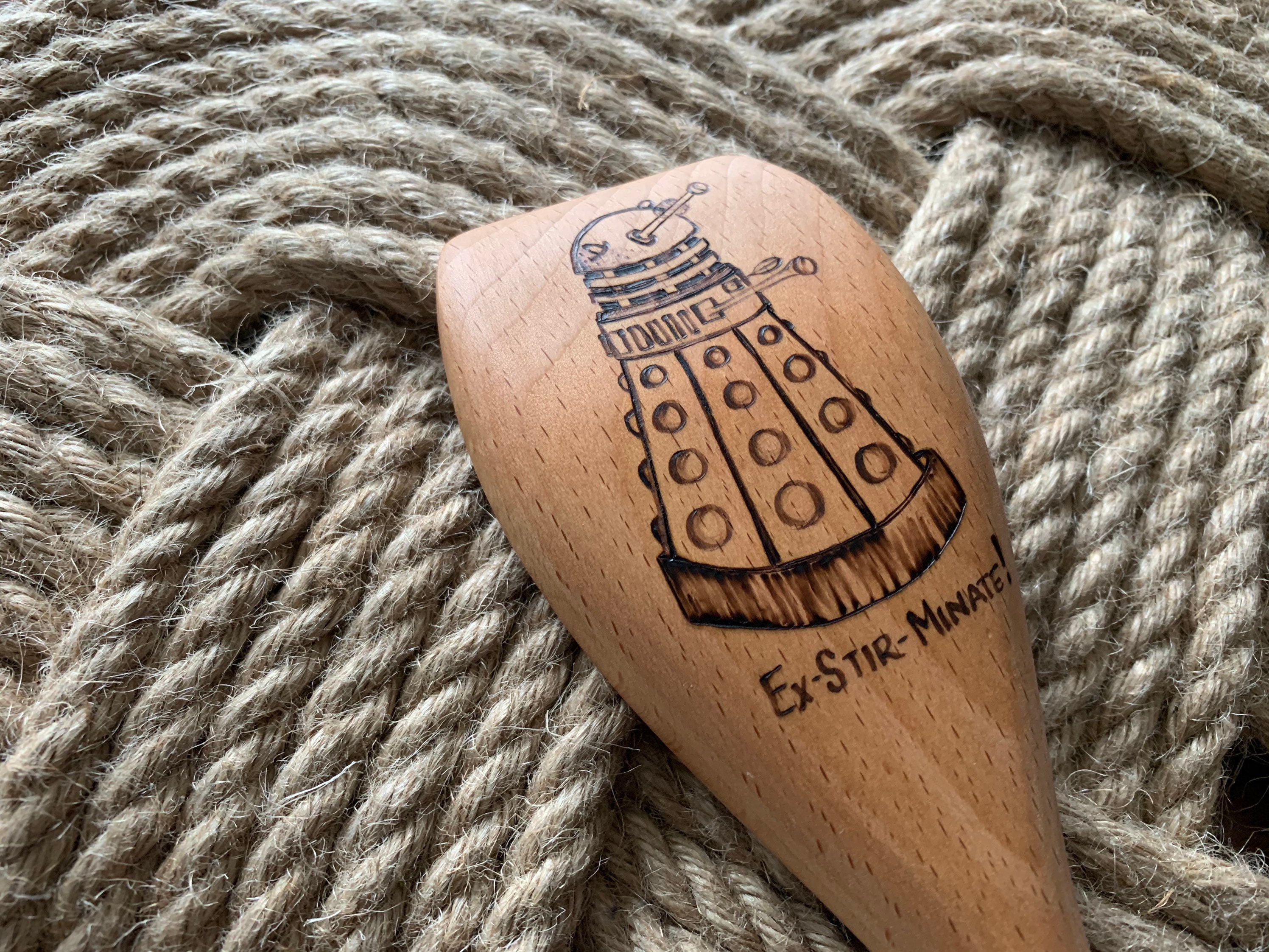 Doctor Who Inspired Wood Burned Spoon - Etsy