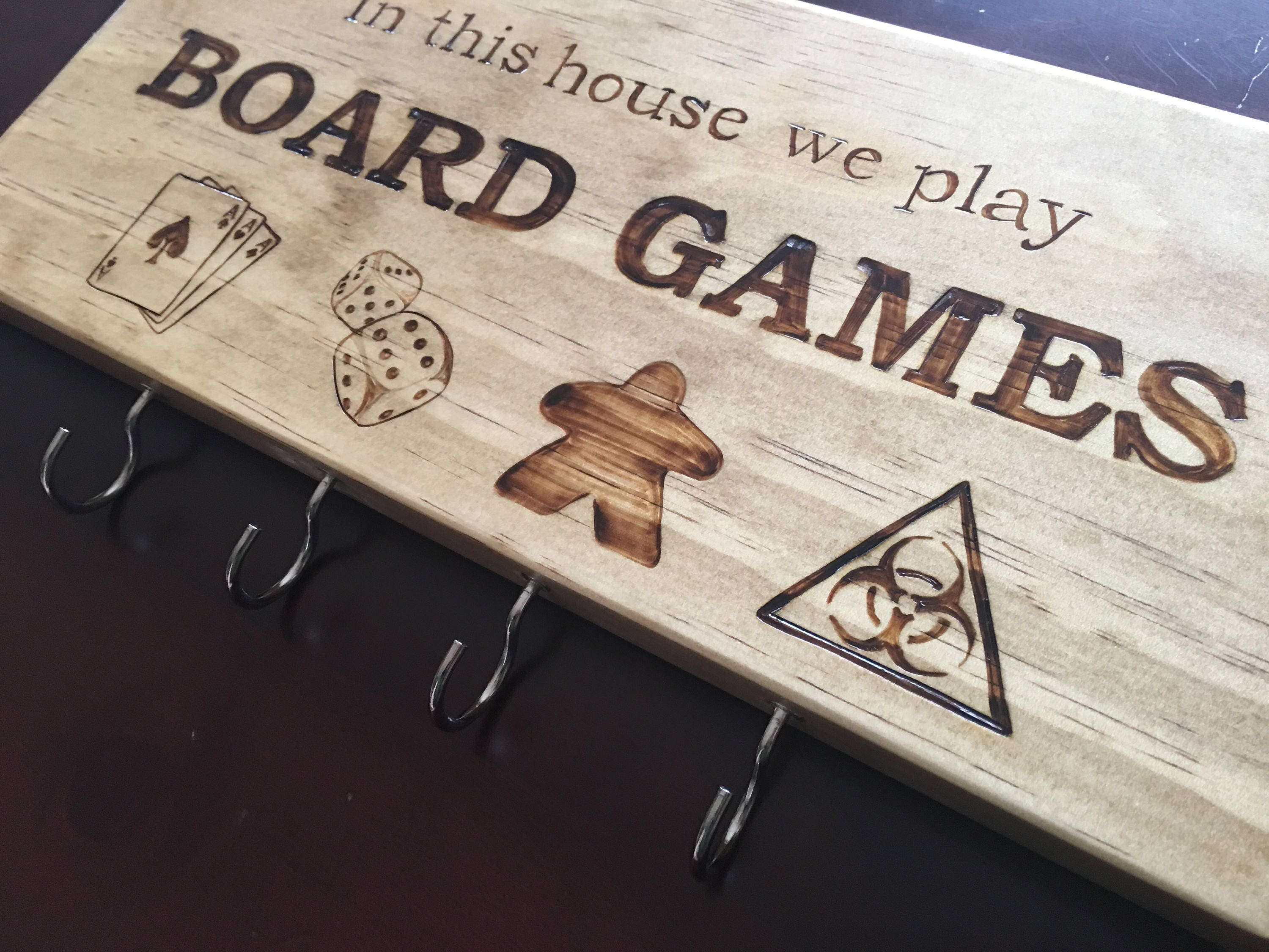 Board Game Key Rack Key/Mask Hanger | Etsy