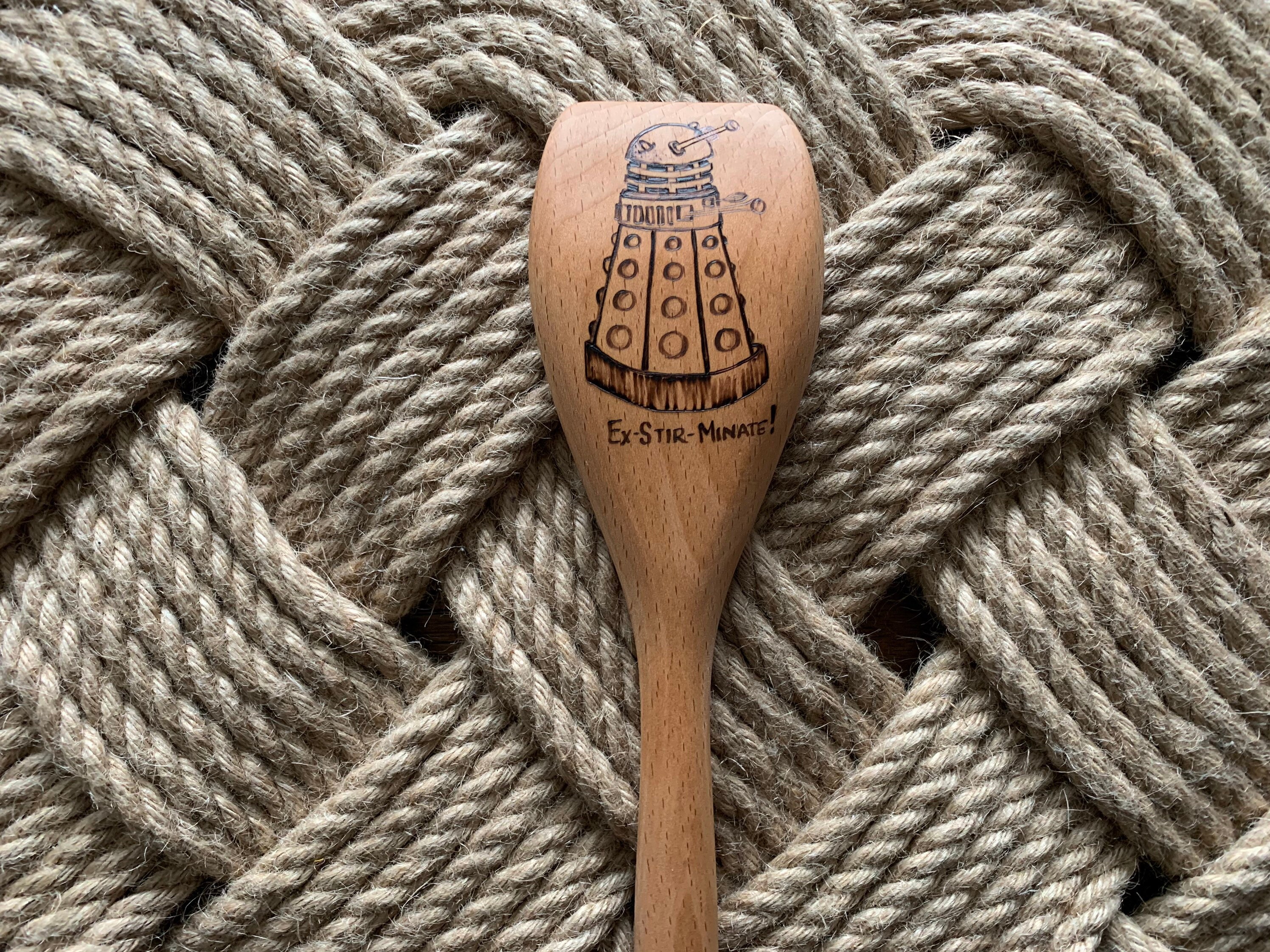Doctor Who Inspired Wood Burned Spoon - Etsy