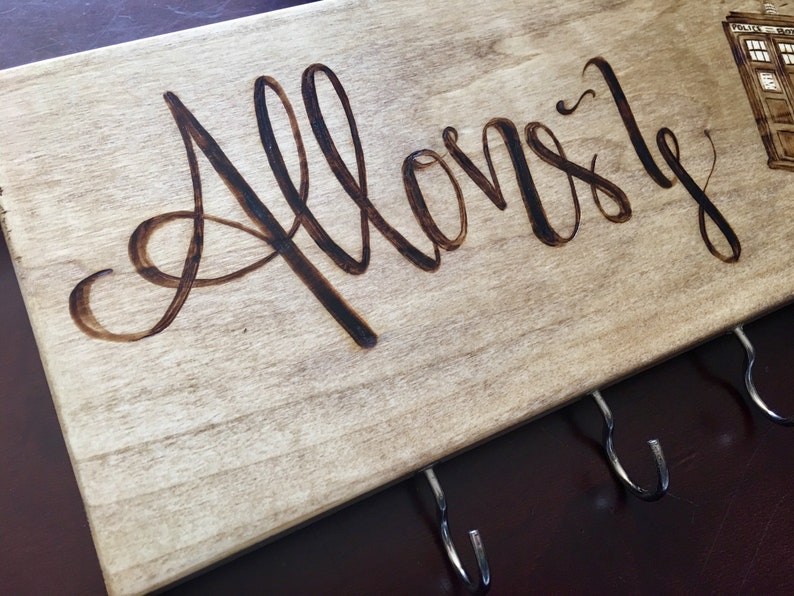 Doctor Who Inspired 'allons-y' Key Rack Key/mask - Etsy