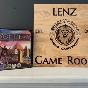 Personalized Wood Burned Game Room Sign - Etsy