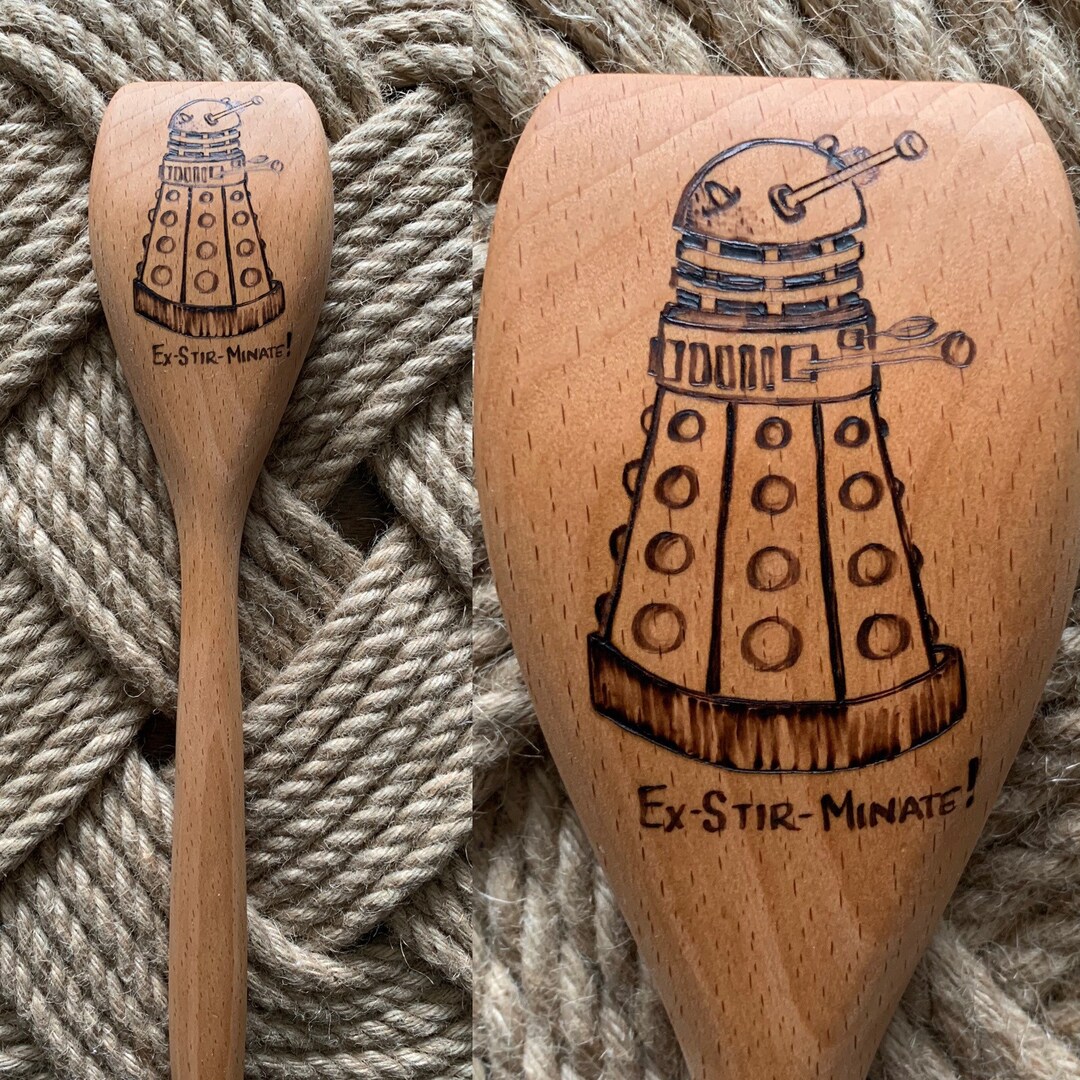 Doctor Who Inspired Wood Burned Spoon - Etsy