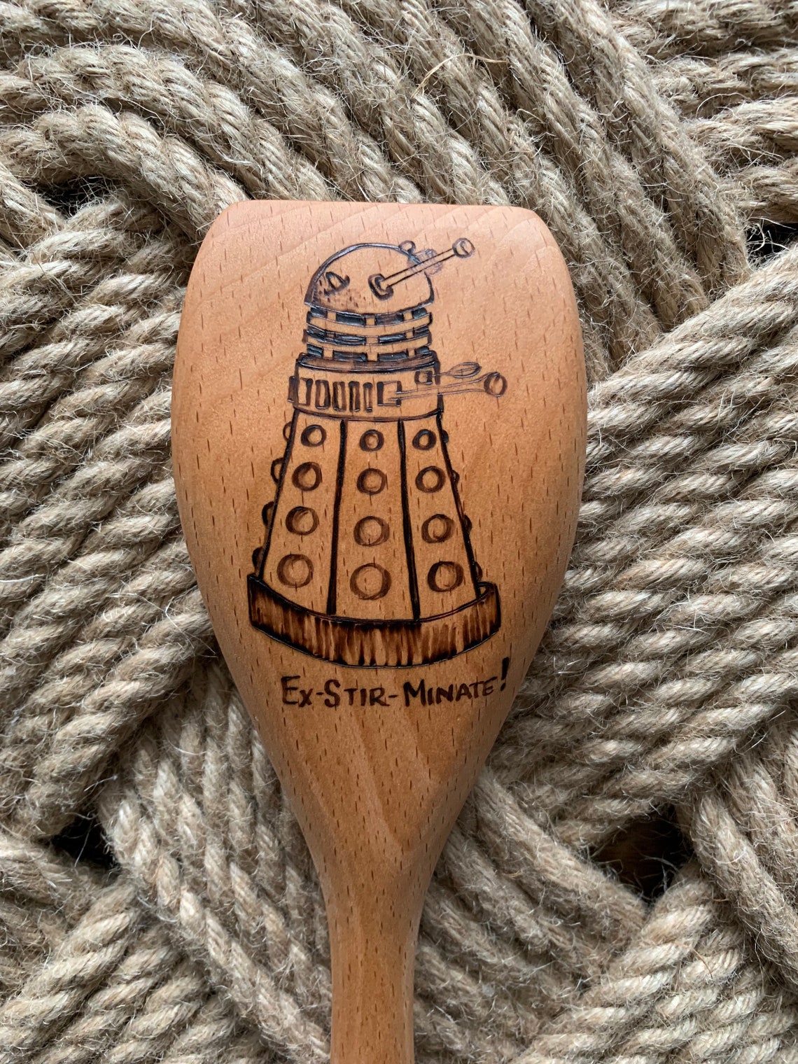 Doctor Who Inspired Wood Burned Spoon - Etsy