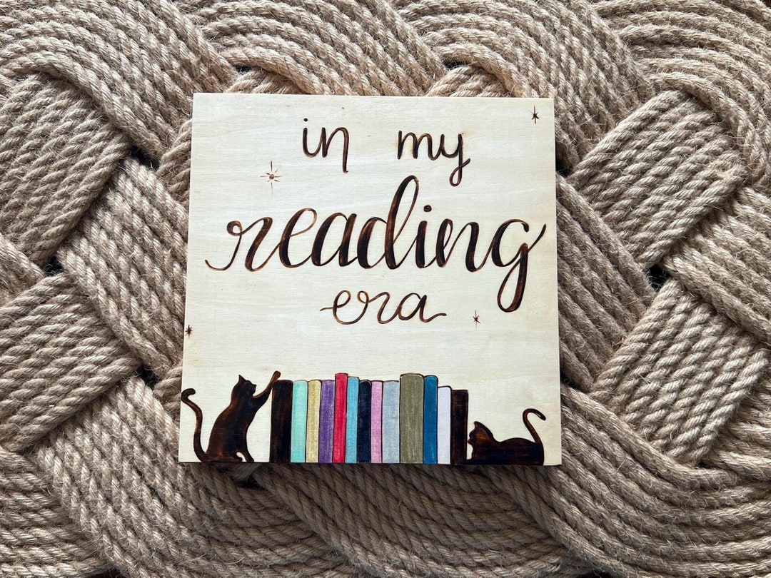 In My Reading Era Sign, Bookshelf Decor - Etsy